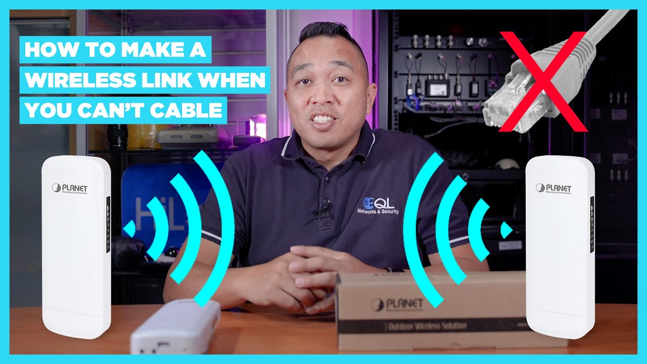 How to Make a Wireless Link When you Can't Cable - YouTube