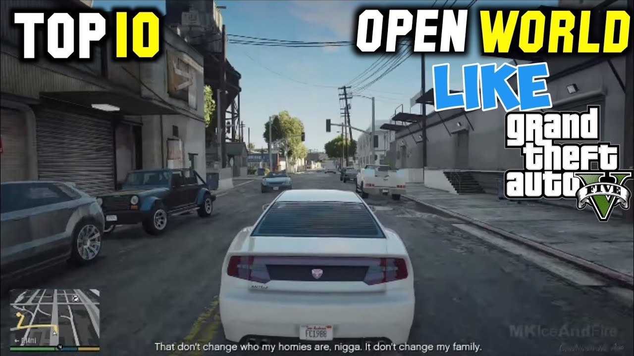 Top 10 Open world Games like GTA 5 | Best Games like GTA V - YouTube