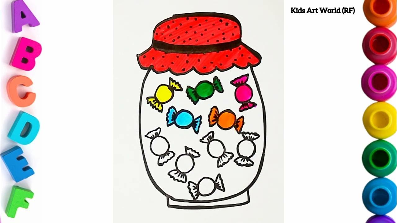 Candies drawing l How to Draw Candy Easy l easy drawing and coloring ...