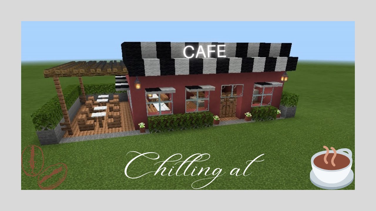 Minecraft: How to build a Cafe ☕ (Tutorial) - YouTube