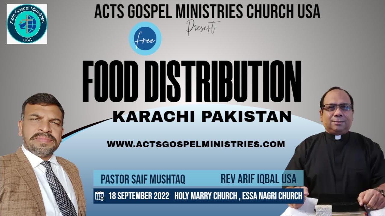 Food Distribution || Acts Gospel Ministries Church Karachi Pakistan ...