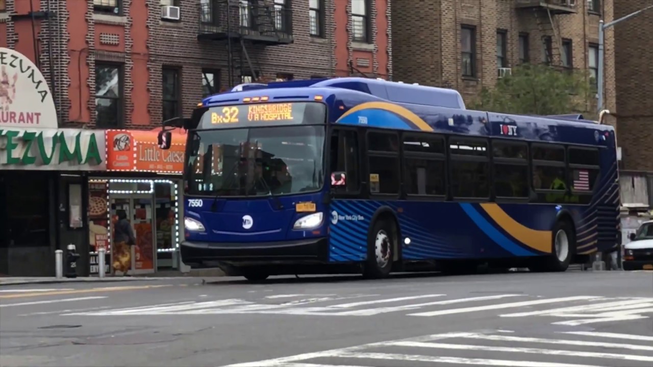 2018 New Flyer XD40 #7550 on the Bx32 - YouTube