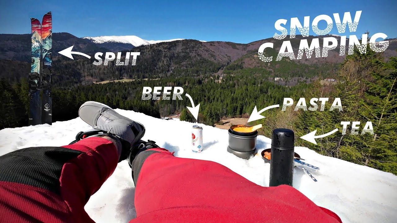 Snowboarding and Snow Camping with Spectacular Views I Splitboarding I ...