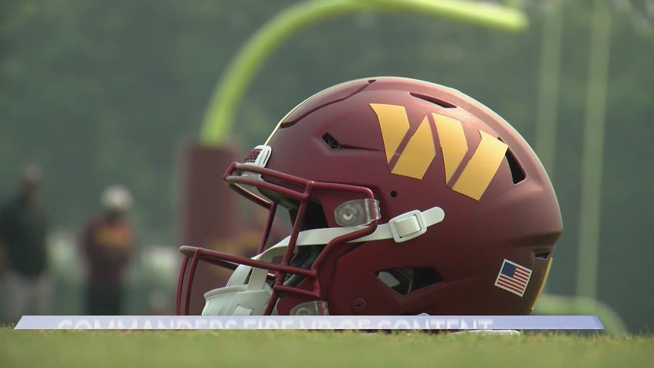 Washington Commanders fire VP of content - YouTube