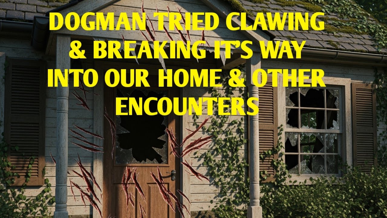 DOGMAN TRIED CLAWING & BREAKING IT'S WAY INTO OUR HOME & OTHER ...