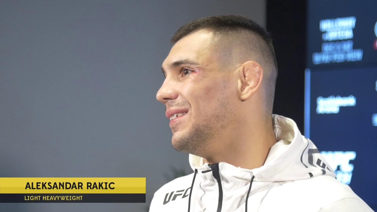 UFC Fight Pass Preliminary | Aleksandar Rakic Post Fight Interview ...
