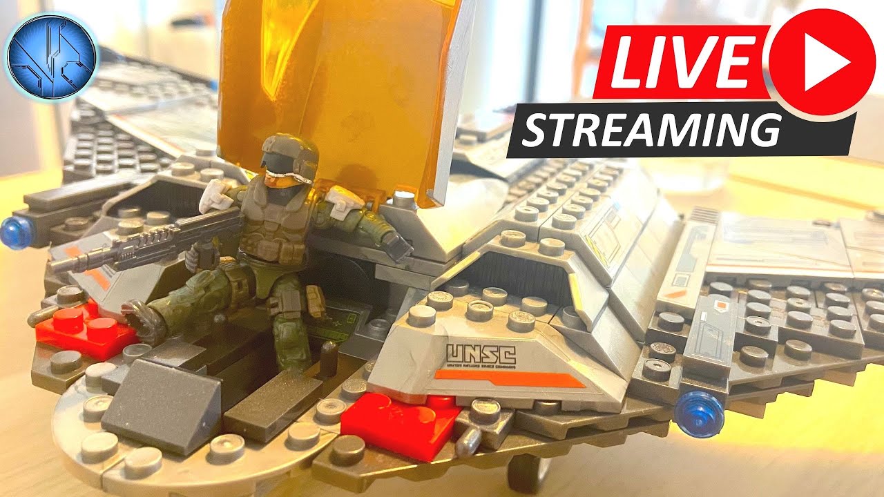 Nostalgia Trip- Building the Halo Mega Bloks UNSC Shortsword LIVE - YouTube
