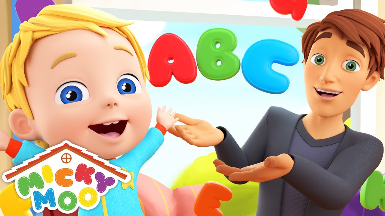 ABCD Rhyme Song | Baby Learns the Alphabet! | Micky Moo - YouTube