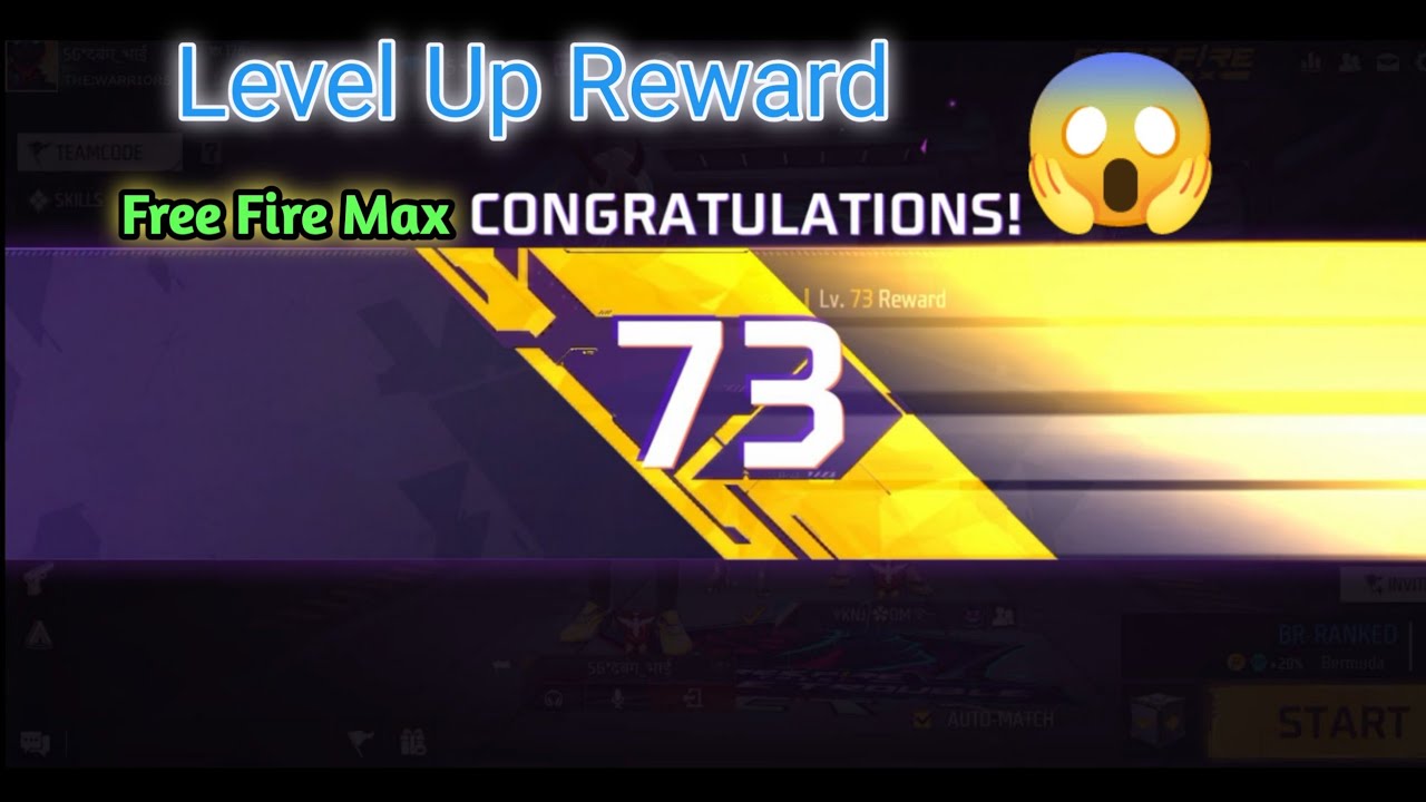 Level Up | Free Fire Level Up | Free Fire Level Up Reward | Level Up ...