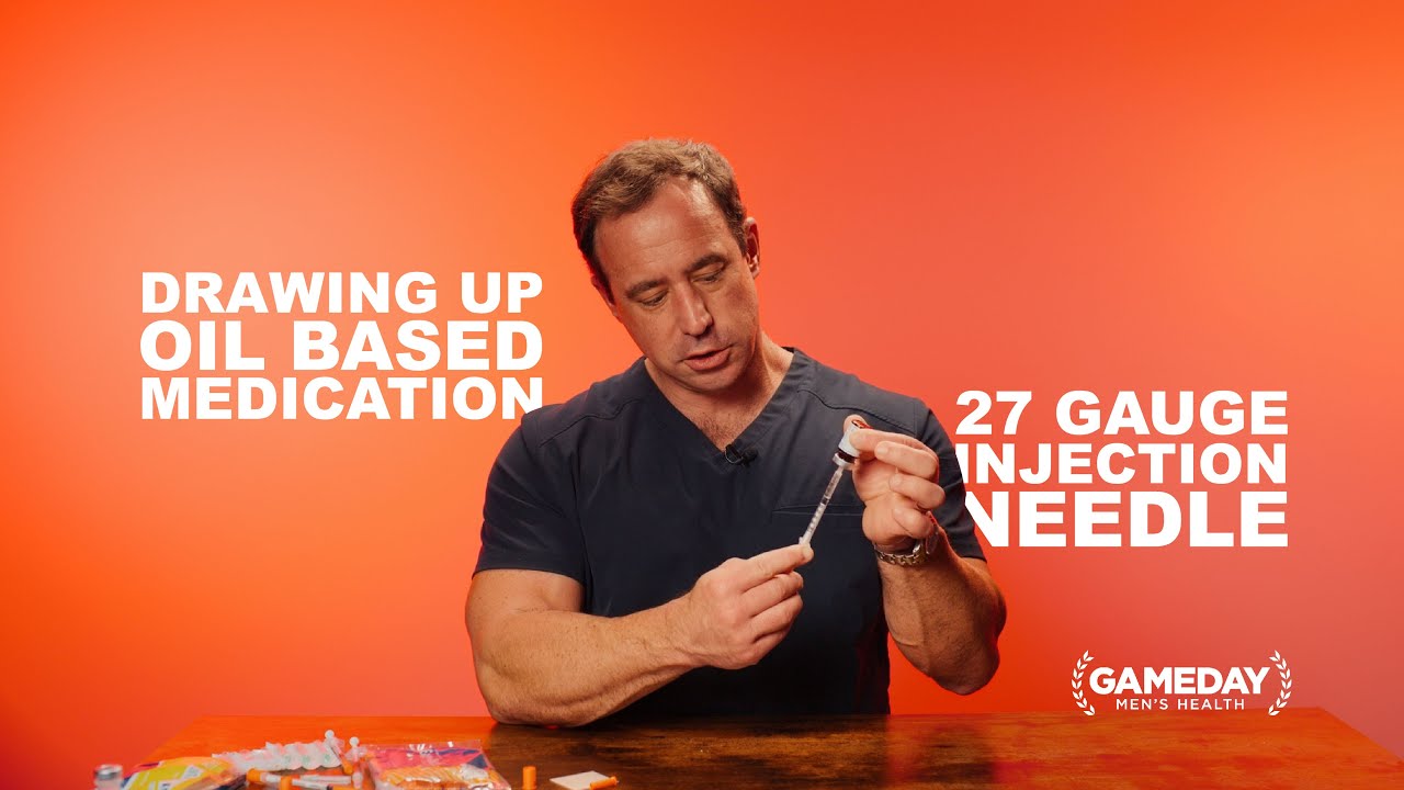 Drawing Up Medication - Testosterone, Injection Needle, 27 gauge - YouTube