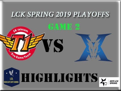 SKT vs KZ Highlights Game 2 LCK Spring 2019 Playoffs Semifinals | SK Telecom T1 vs King Zone ...