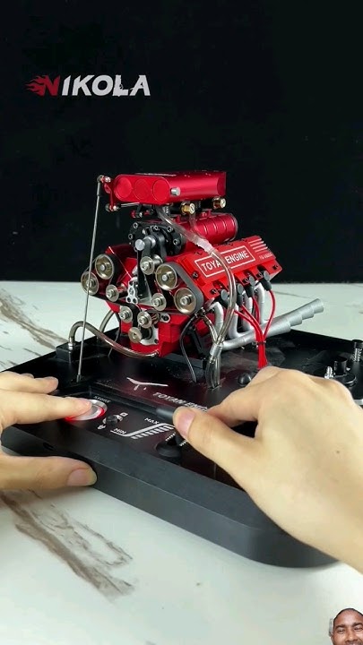 The smallest V8 engine model on YouTube - YouTube