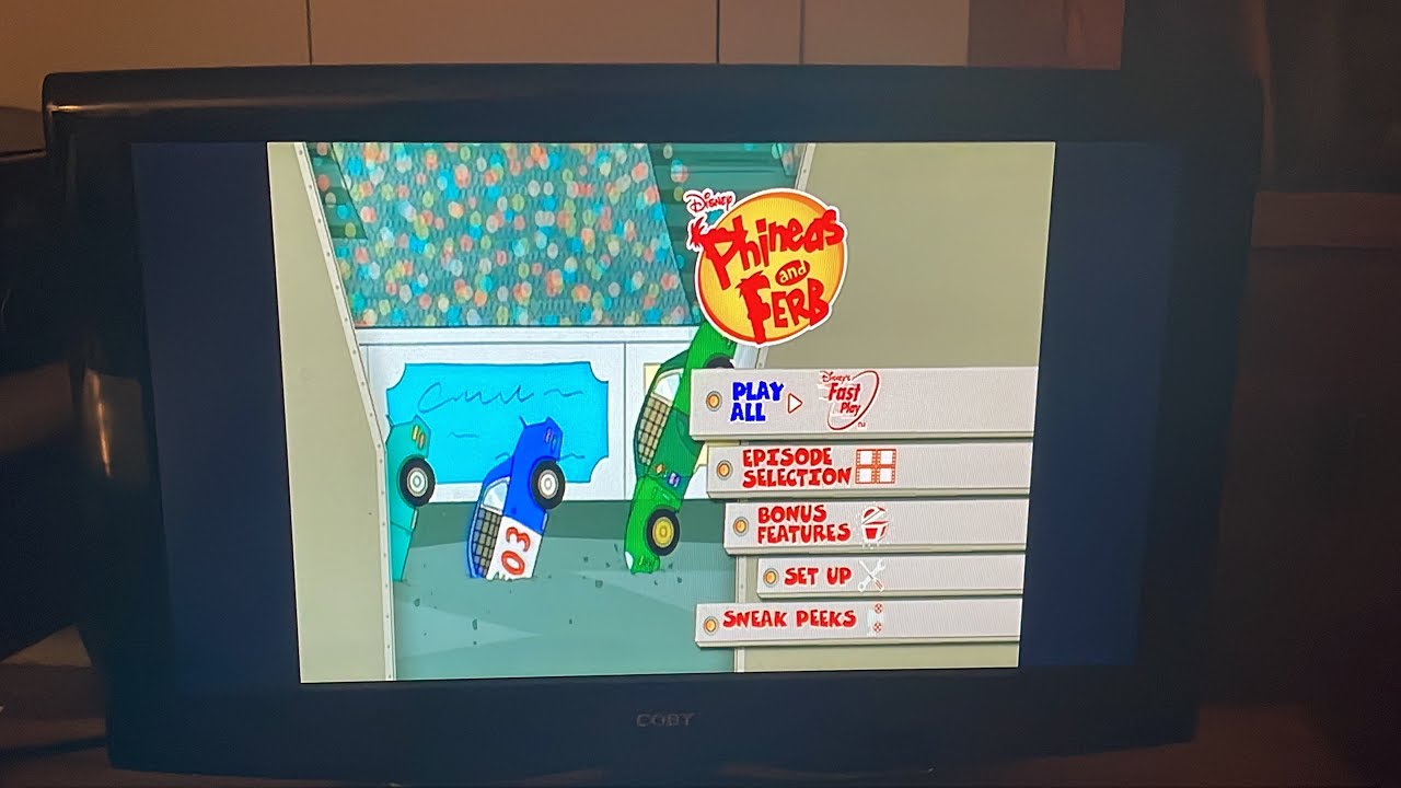 Phineas and Ferb: The Fast and the Phineas DVD Menu Walkthrough - YouTube