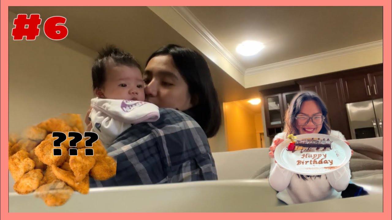 birthday brunch, chicken nuggets and how to burp bebe - YouTube