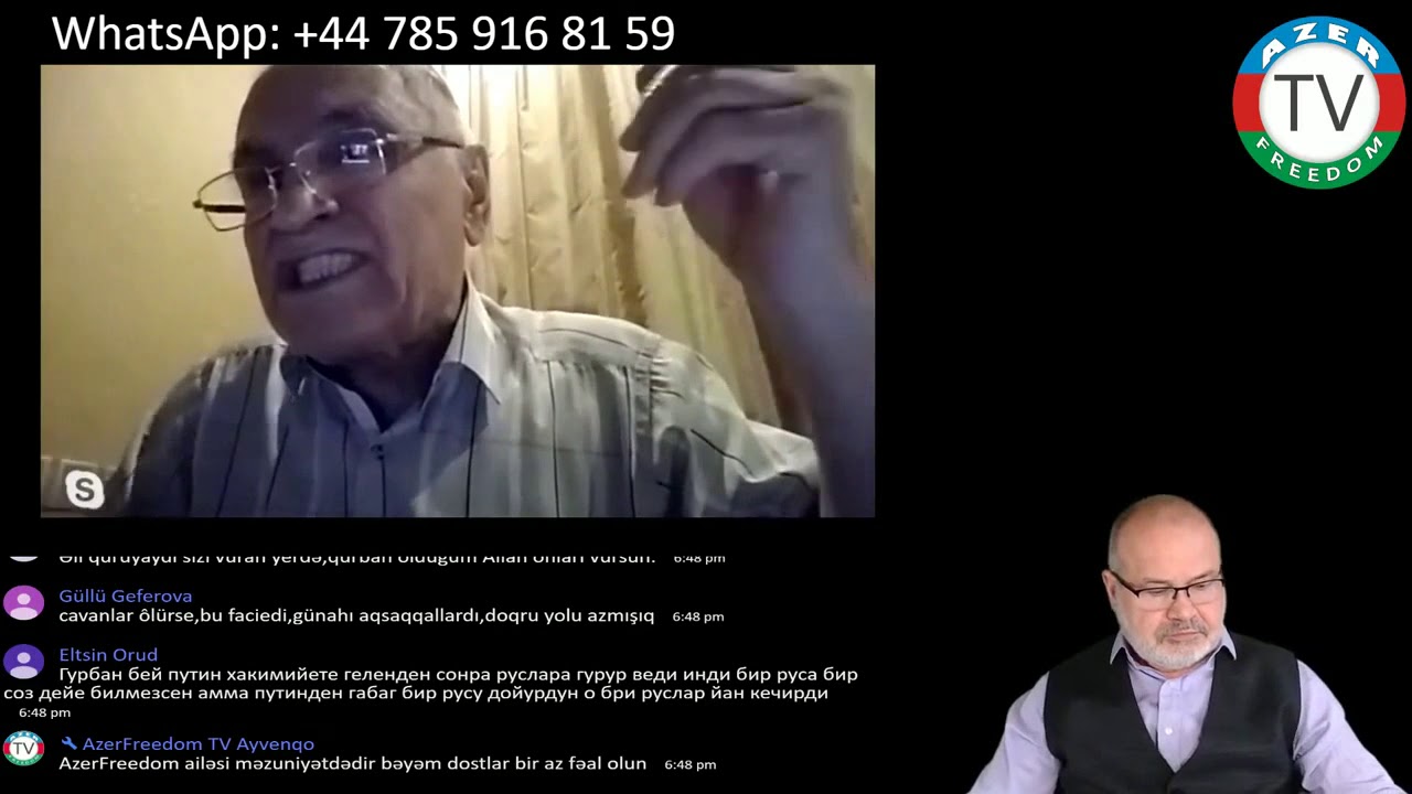 Rəhim Qaziyev AzerFreedom TV-də (Mən heydərizmnən ölənə kimi mübarizə ...
