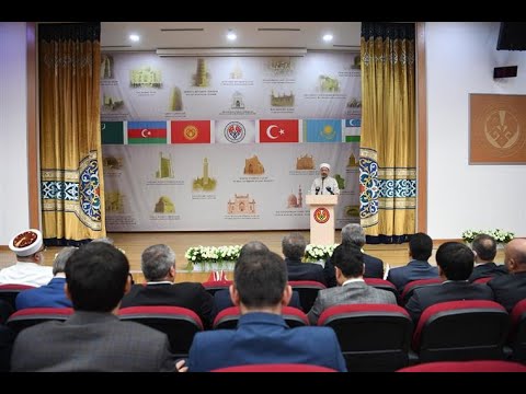 Diyanet İşleri Başkanı Erbaş, Kırgızistan Türkiye Manas Üniversitesi’nde konferans verdi