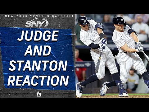 Reacting to Aaron Judge and Giancarlo Stanton's ninth inning heroics vs Pirates | MLB Insider | SNY