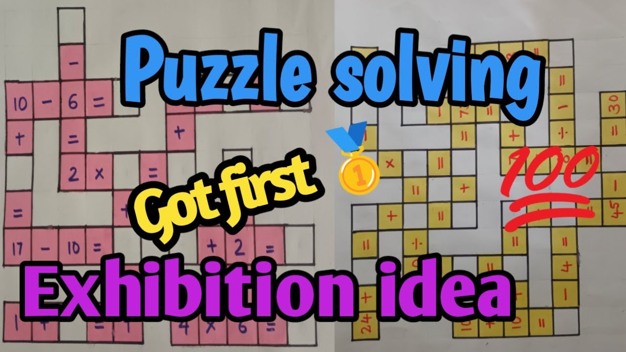 Maths Puzzles for Exhibition/U. P Section How to make puzzles/ with ...