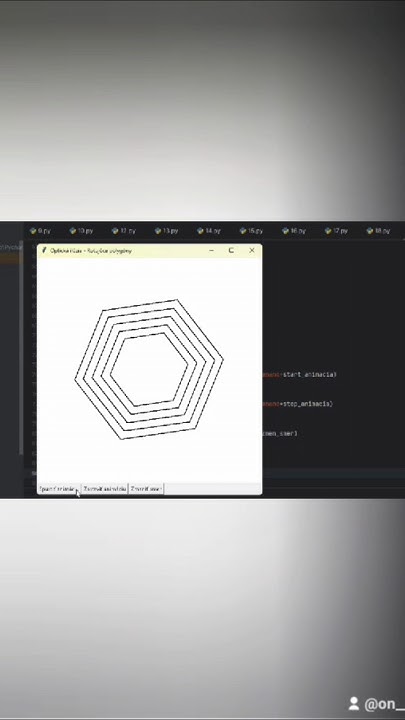 Mesmerizing Rotating Polygons Optical Illusion 🌟 Tkinter Pythonanimation Python