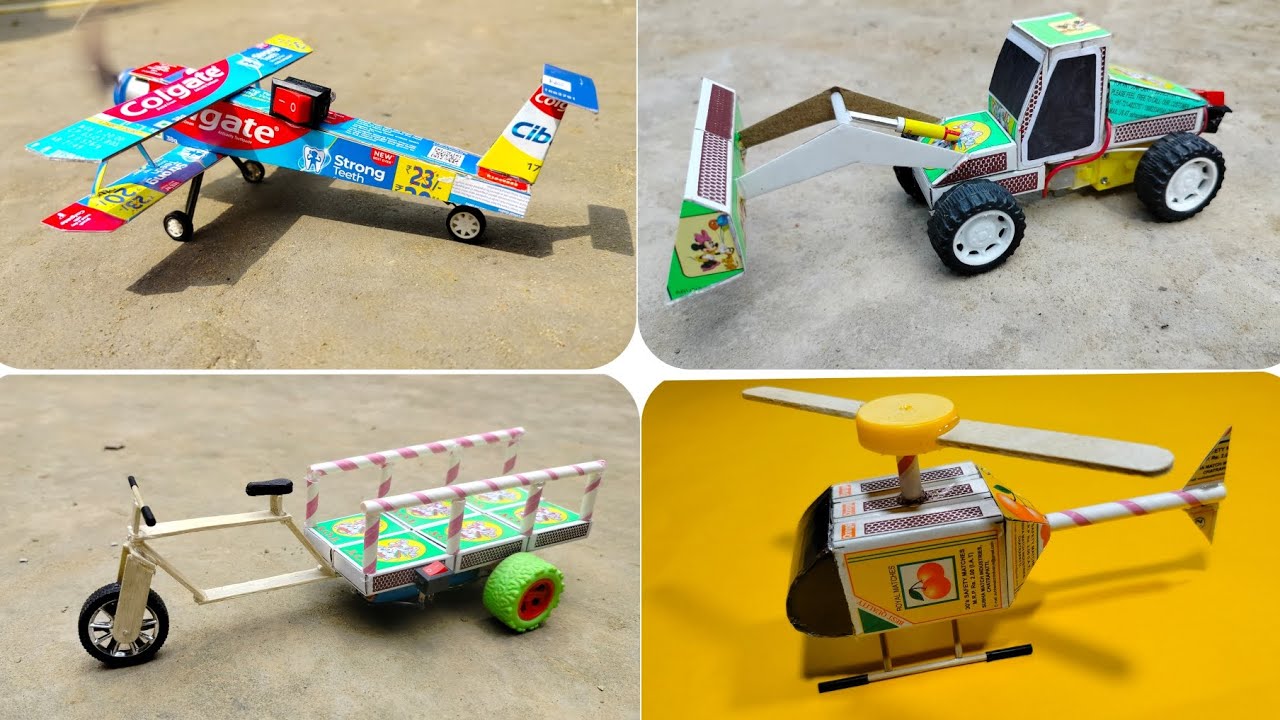 4 powerfull diy matchbox project - YouTube