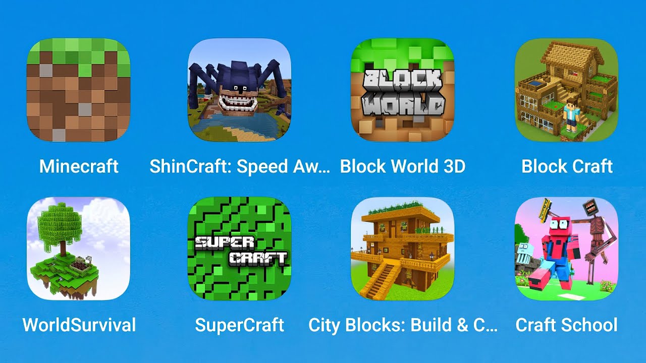 Minecraft, ShinCraft, Block World, Block Craft, WorldSurvival ...