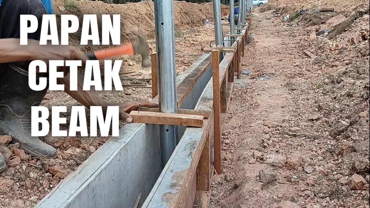 Cara-cara Memasang Beam Bawah || Pasang Tiang Pagar || Projek Mega ...