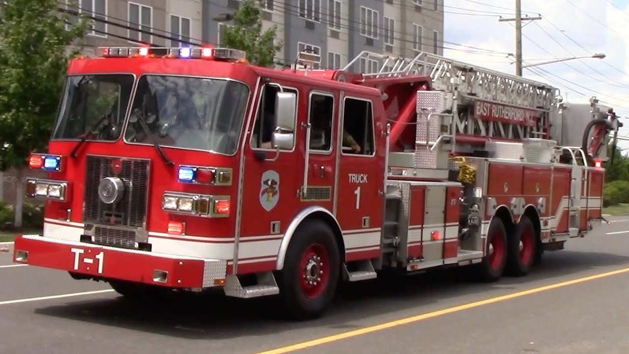 East Rutherford Fire Department Truck 1 And 12-30 Responding 8-1-20 ...