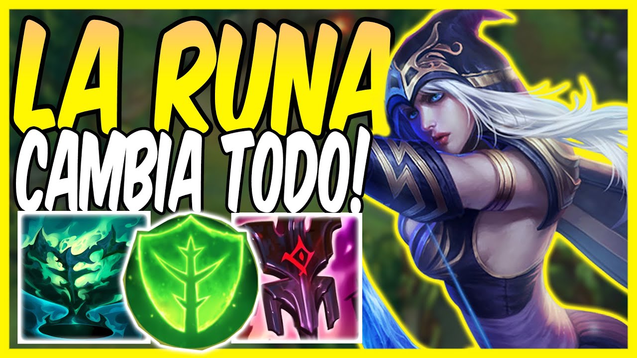 😱¡ÉSTA RUNA lo CAMBIA TODO! +10000 CURACIÓN con ASHE SOPORTE😱 *WTF ...