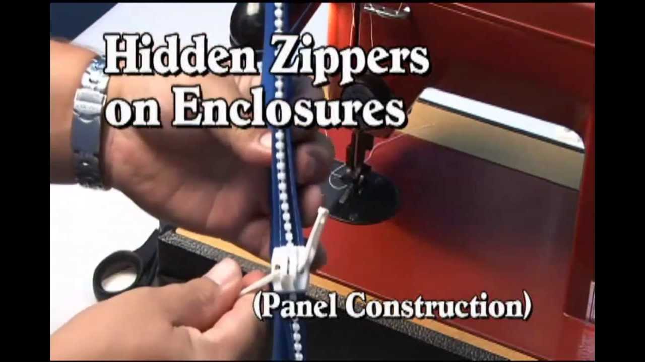 Install a Hidden Vertical Zipper for an Enclosure - Part 2 - YouTube