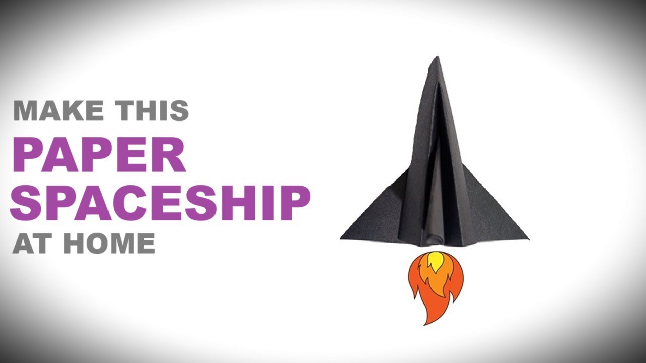 Origami Tutorial - SPACESHIP | Super Cool Paper Craft - YouTube