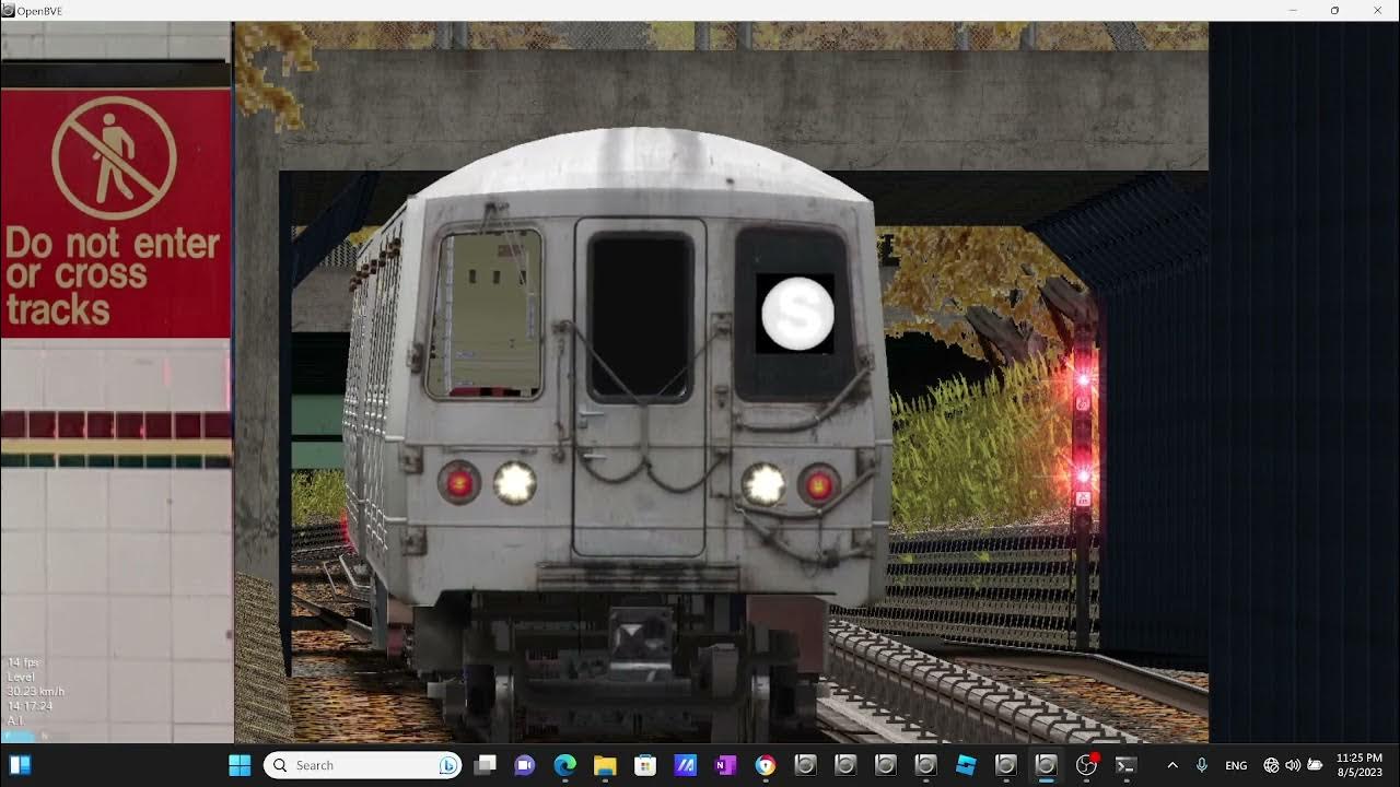 Openbve R46 2001 Present S Shuttle Train Arriving & Departing at Botanic Garden - YouTube