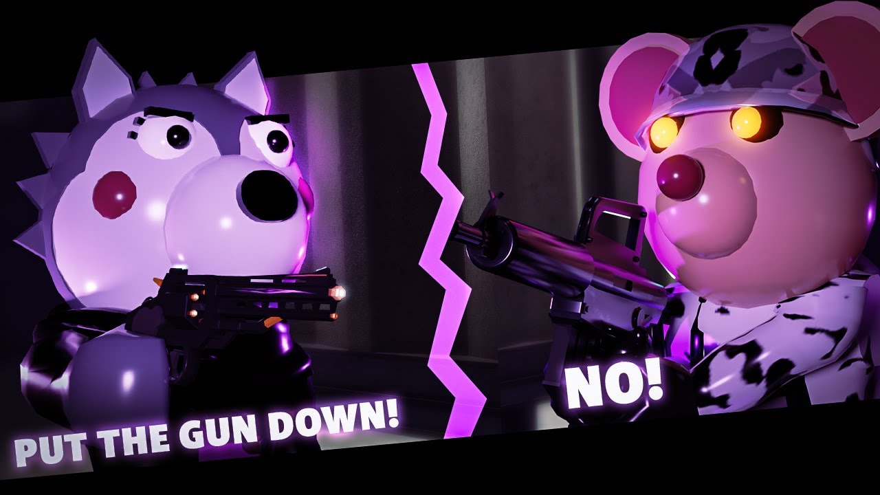 Put the gun down! (A Roblox Piggy Animation) - YouTube