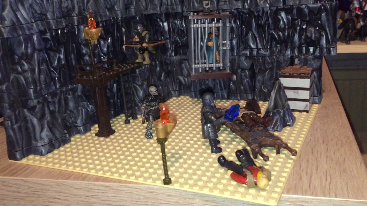 Skyrim necromancer’s cave mega construx moc - YouTube