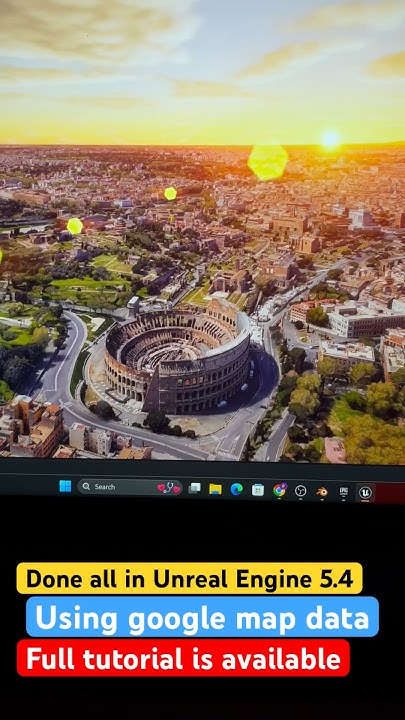 Google map in unreal engine 5.4 | #shorts #viral #unrealengine eal - YouTube