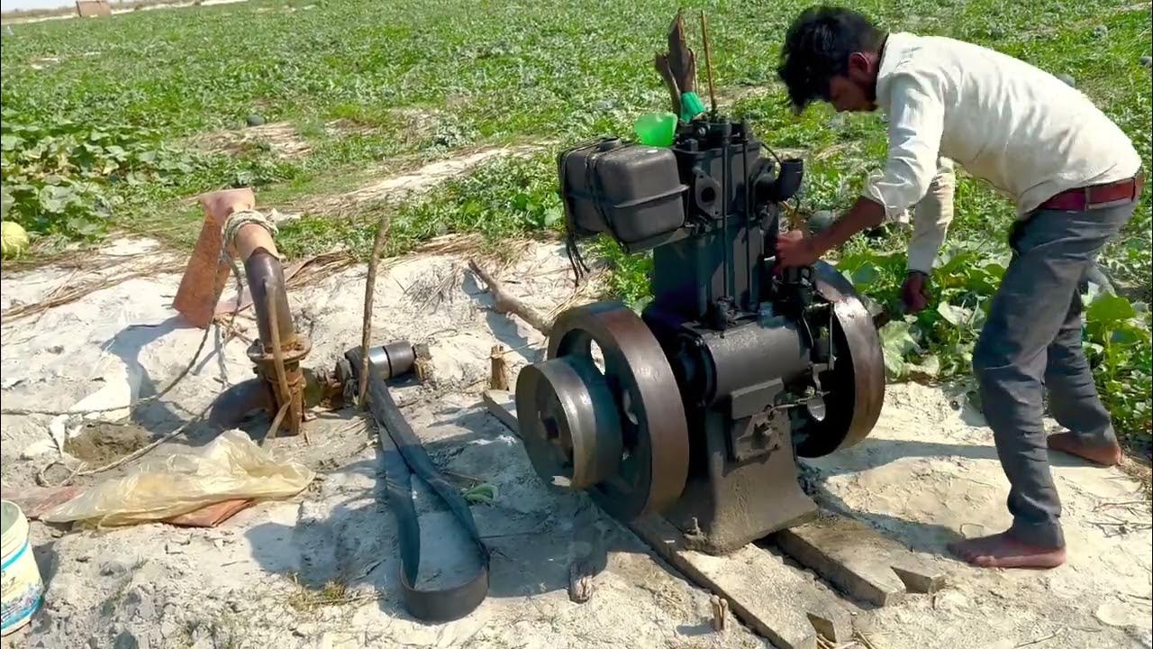 Amazing Starting Pani Wala Engine Waterpump Machine Sinchai Agriculture Work l 10 hp diesel ...