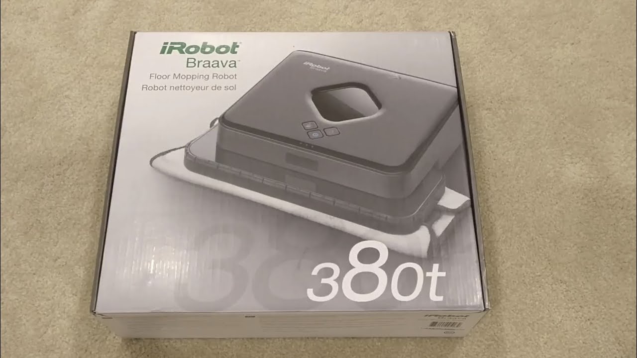 iRobot Braava 380t floor mopping robot unboxing - YouTube