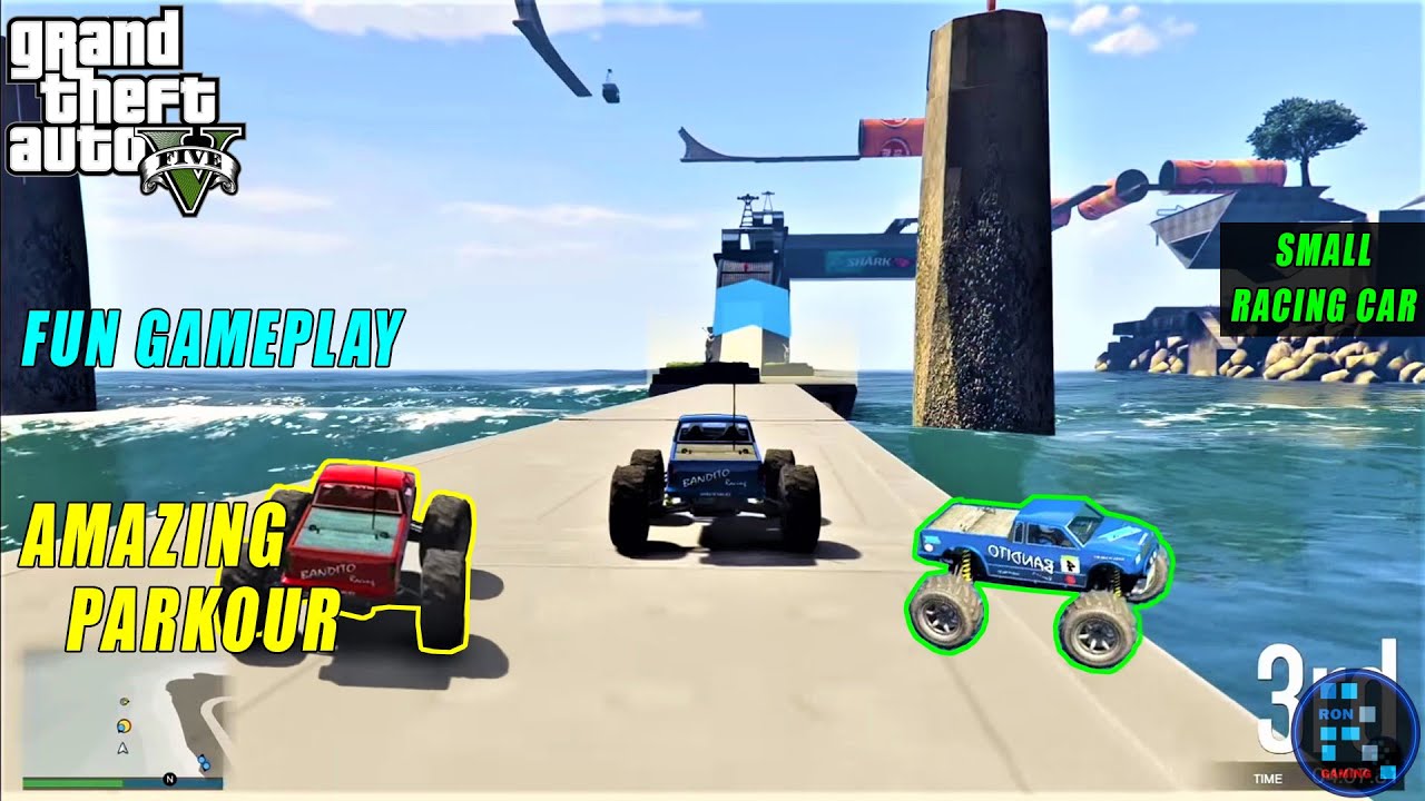 GTA V | Amazing Parkour Race In Small Racing Car - YouTube