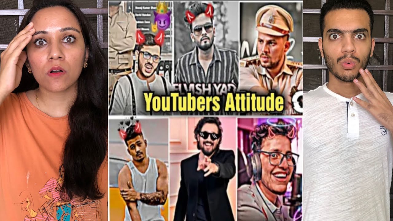 Indian YouTubers Dangerous Attitude Videos || Elvish yadav, Carryminati ...