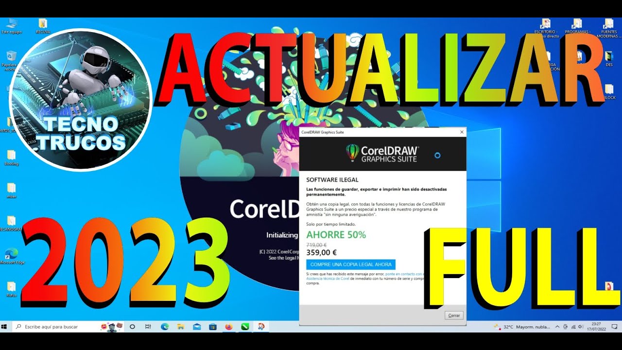COREL 2023 ACTUALIZACIÓN Y ELIMINACIÓN DE ERRORES - YouTube