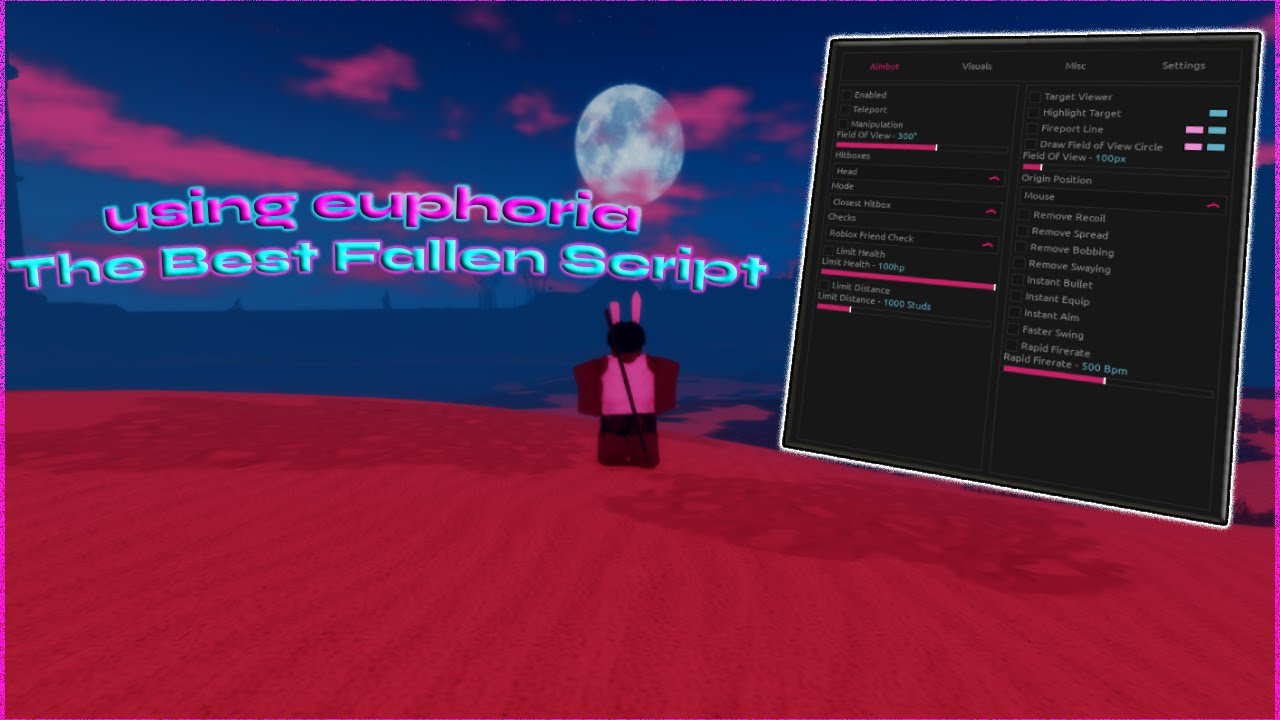 Using Euphoria The Best fallen survival script - YouTube
