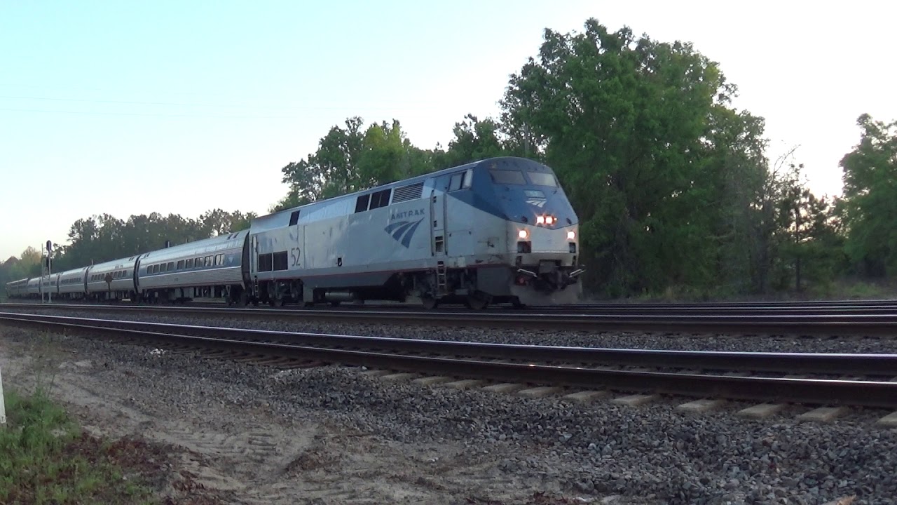 AMTK #52 Leads P091-05, Folkston, GA - YouTube