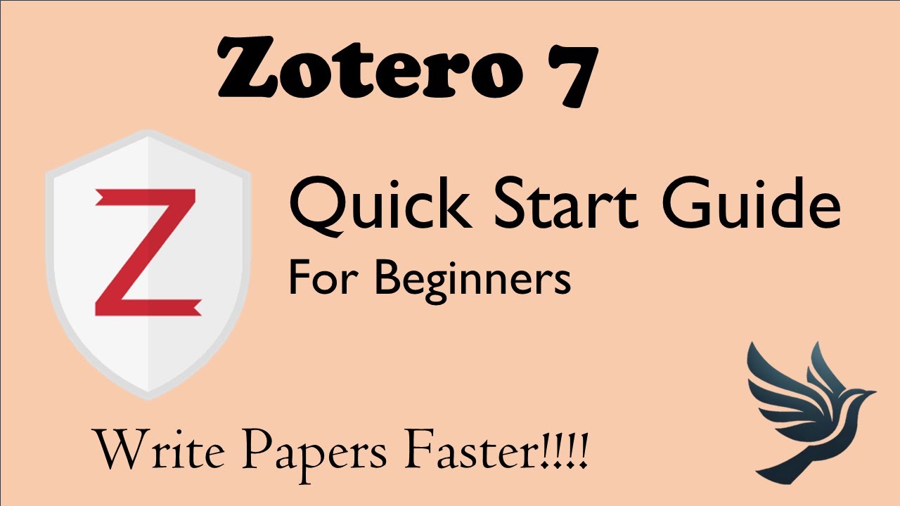Zotero 7 Quick Start Guide -Word/GDocs, Groups, and Citing in less than ...