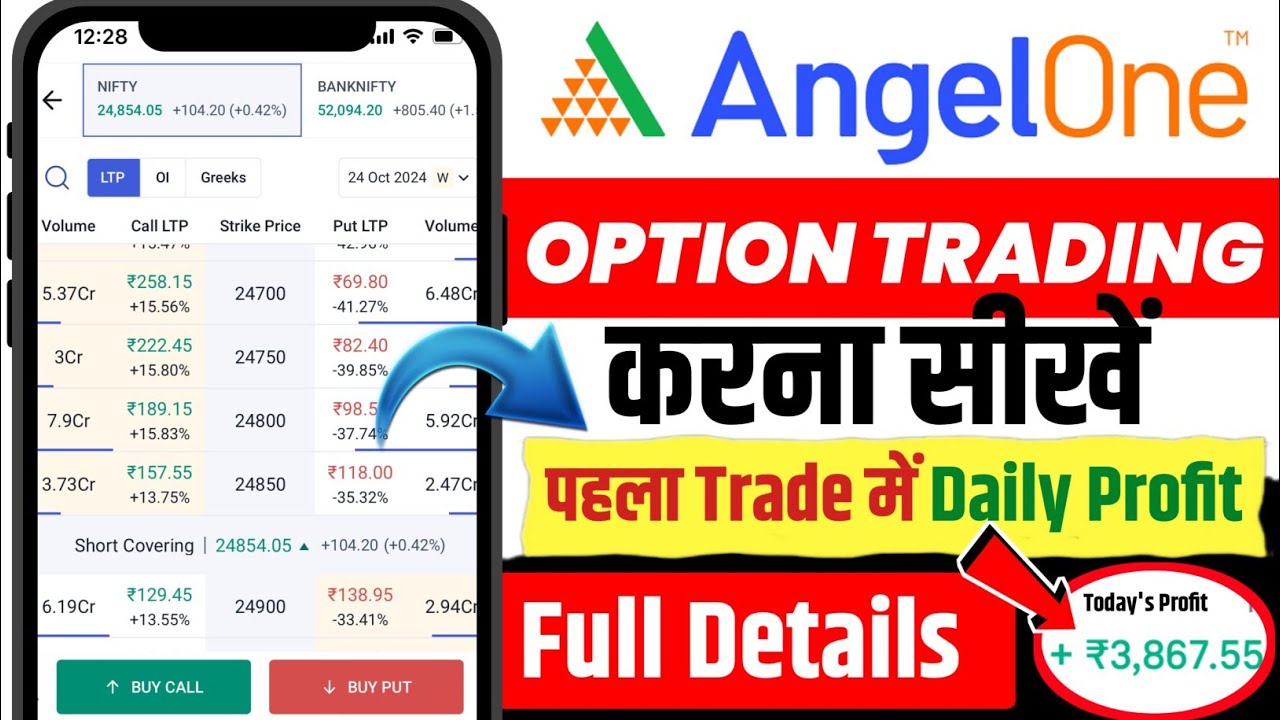Angel One Mein Option Trading kaise karen | Interday Trading Kaise Kren ...