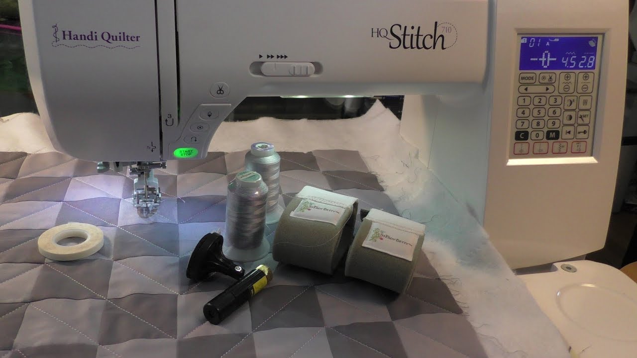 Learn to Machine Quilt a Chevron - YouTube