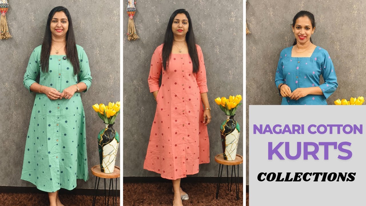 New Arrivals Alert: Nagari Cotton Kurtis – Shop the Best of Comfort ...
