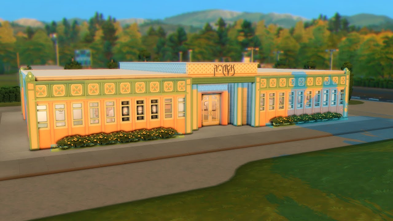 High School Auditorium - Sims 4: High School Years Speedbuild (No CC ...