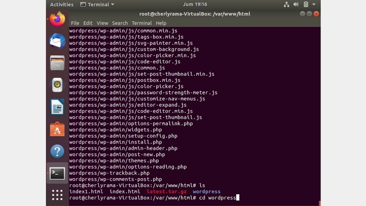 Cara Konfigurasi dan Instalasi CMS Wordpress di UBUNTU - YouTube