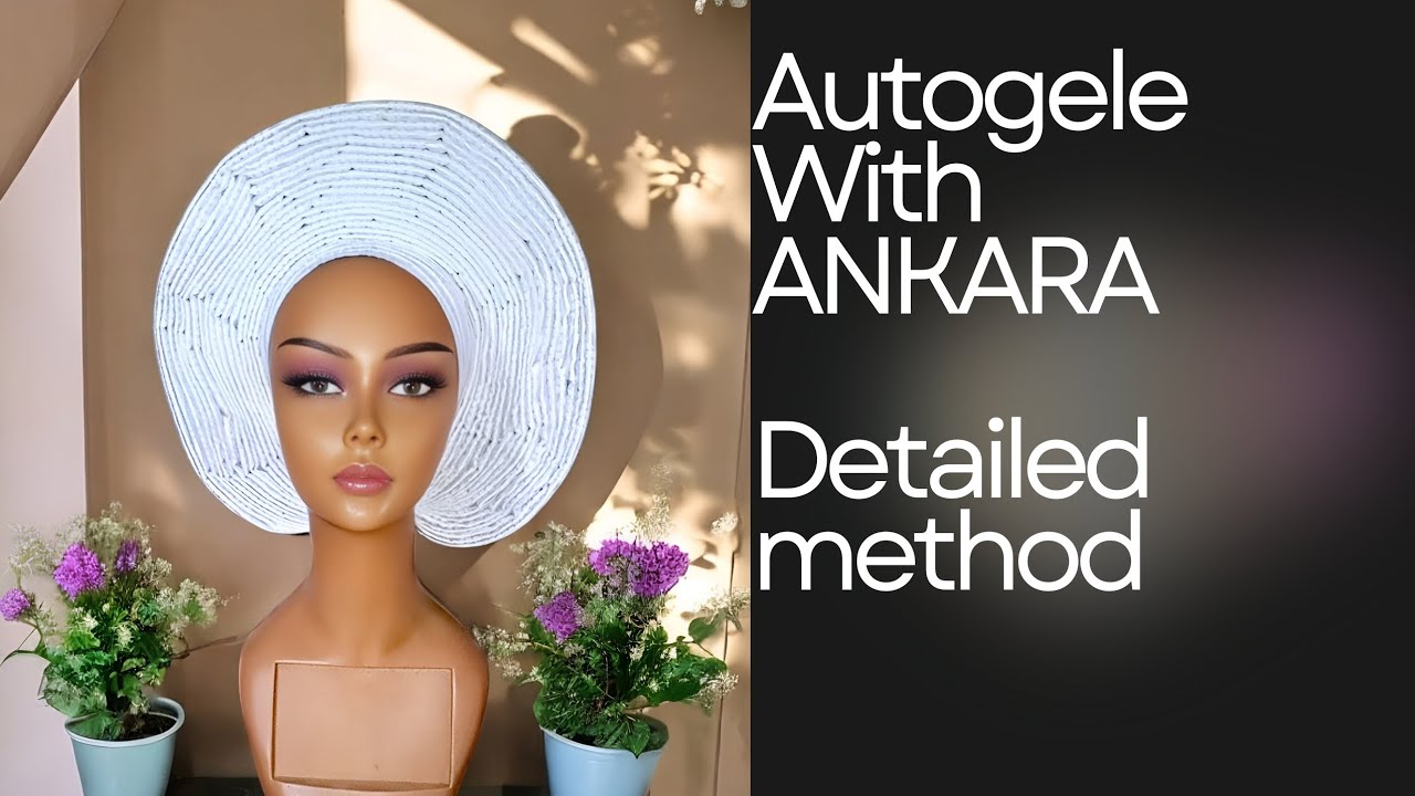 How to make ANKARA Round AUTOGELE. - YouTube