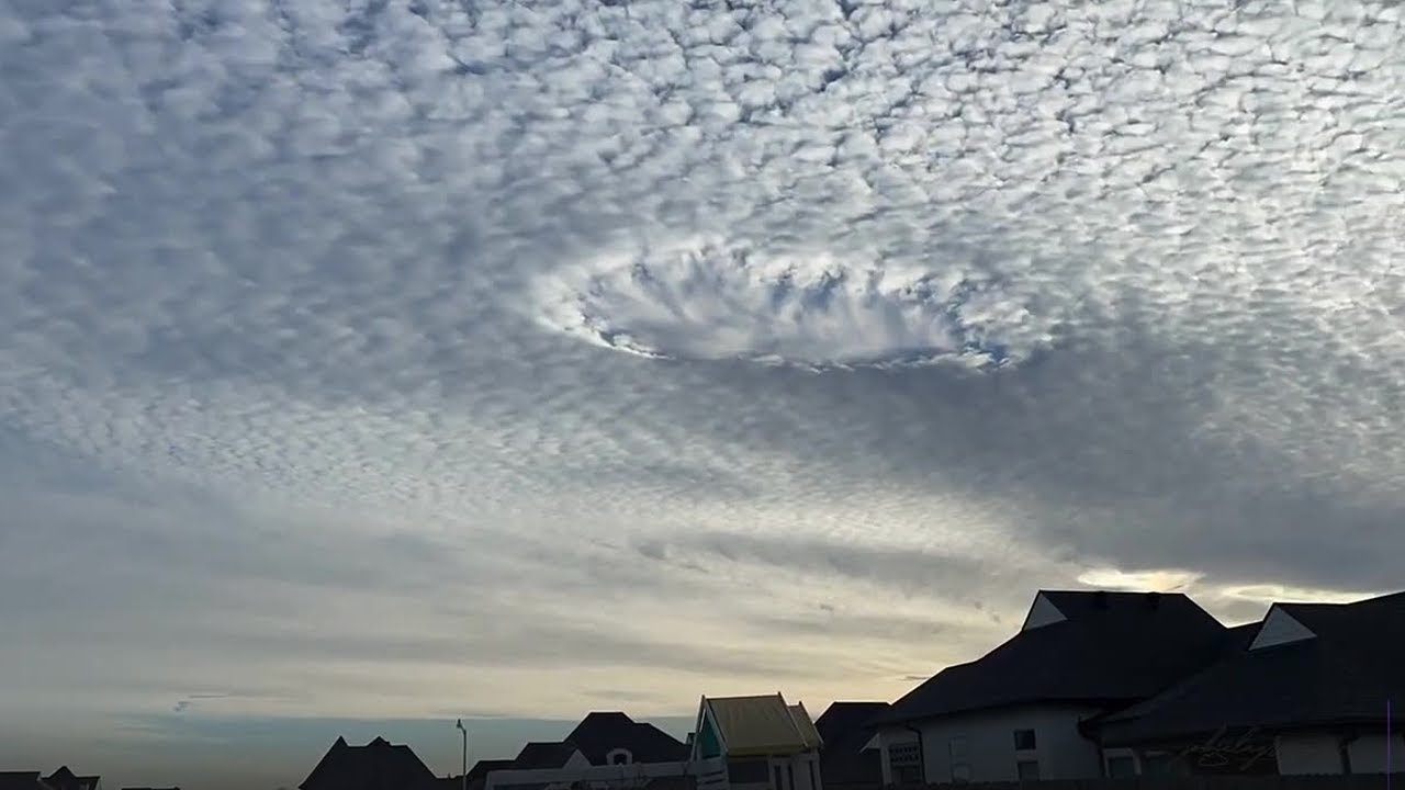 Mesmerizing video shows spectacular Fallstreak holes in the sky - YouTube