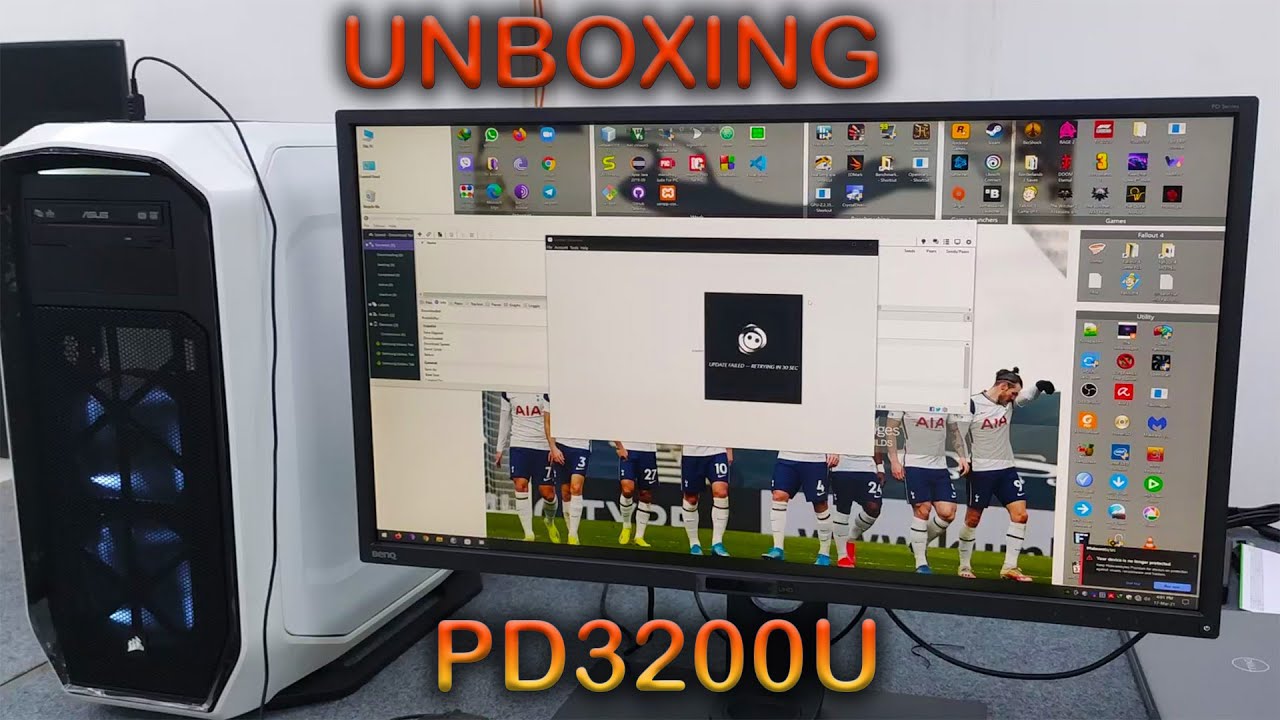 BenQ PD3200U|32" 4K UHD Monitor Unboxing - YouTube